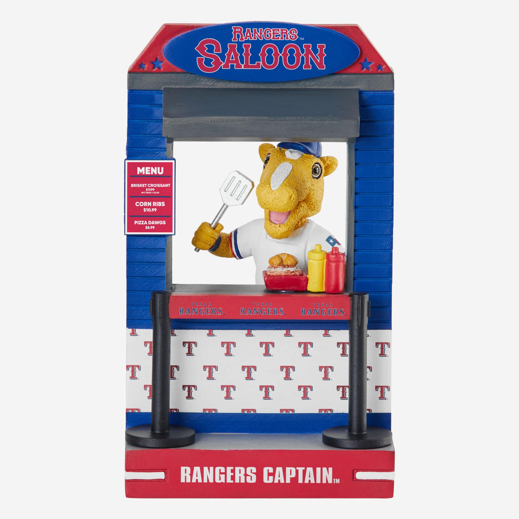 Rangers Captain Texas Rangers 2024 Opening Day Mascot Bobblehead FOCO