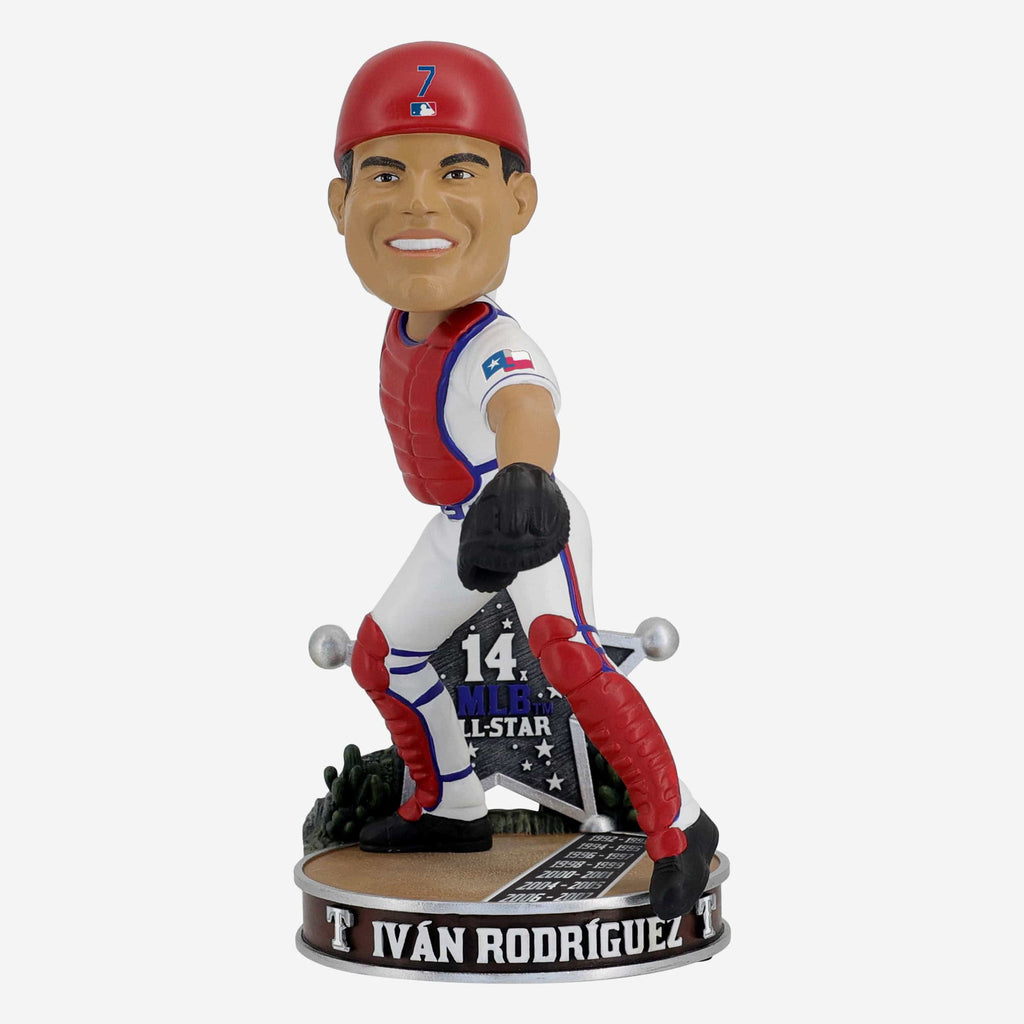 Ivan Rodriguez Texas Rangers Commemorative All-Star Game Bobblehead FOCO
