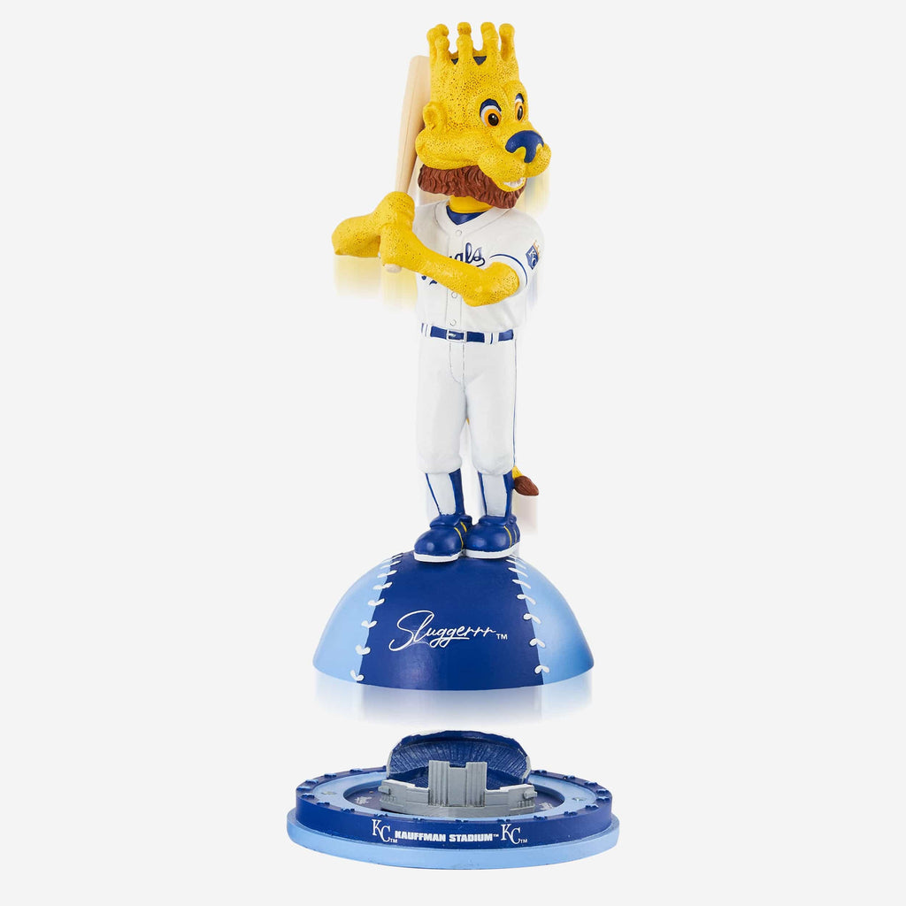 Sluggerrr Kansas City Royals Magnetic Stadium Base Mascot Bobblehead FOCO