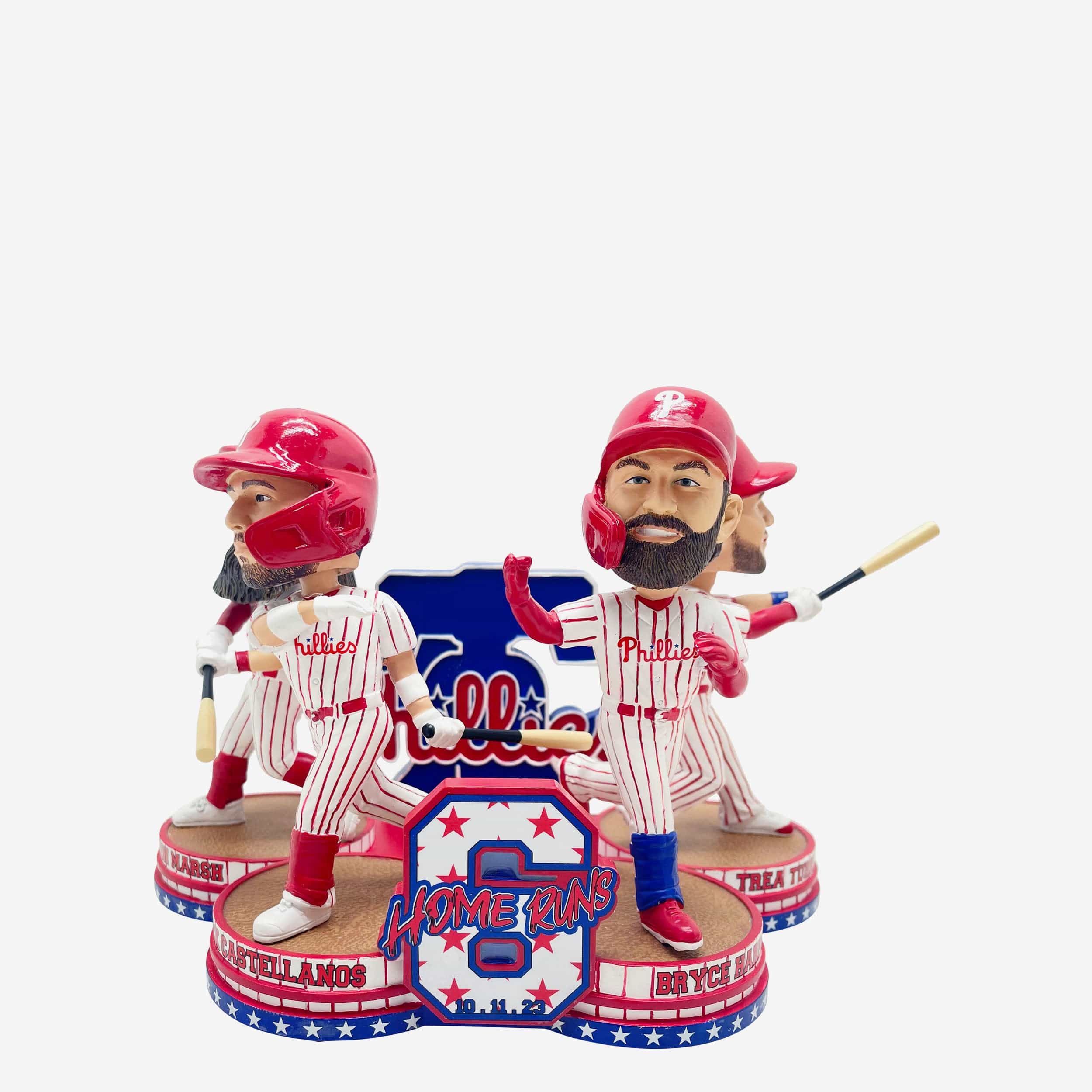 Philadelphia Phillies 2023 NLDS Game 3 Home Run Mini Bobblehead Scene FOCO