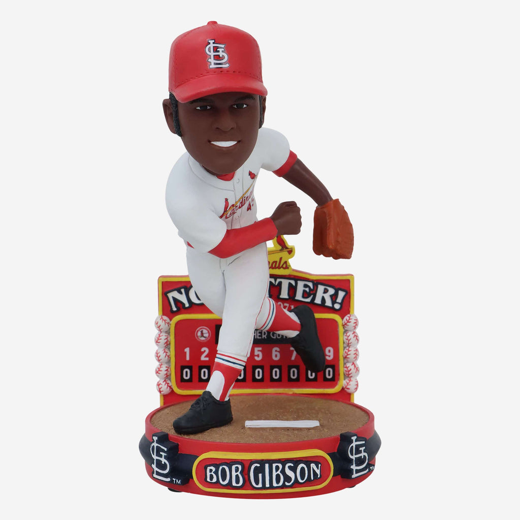 Bob Gibson St Louis Cardinals 1971 No Hitter Bobblehead FOCO