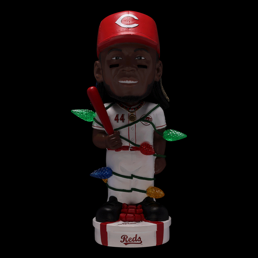 Elly De La Cruz Cincinnati Reds Holiday Lights Bobblehead FOCO