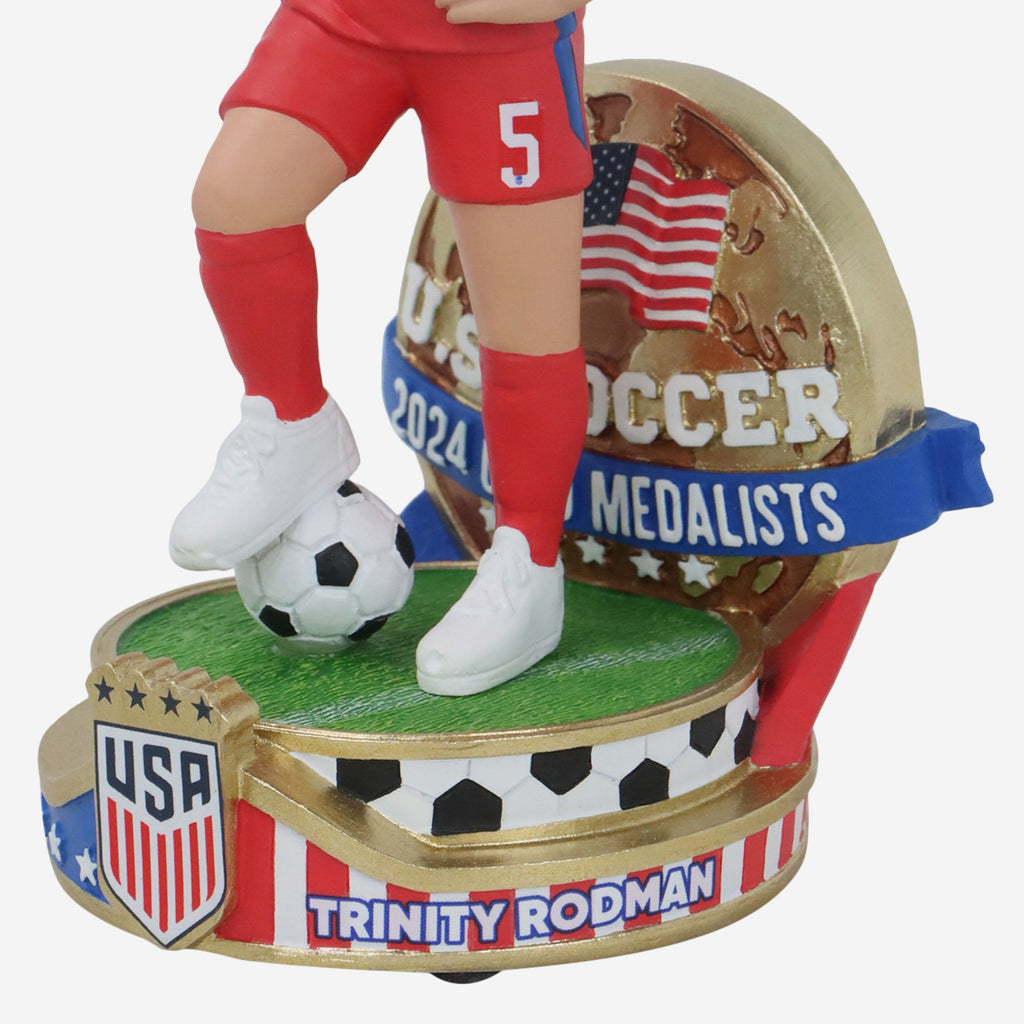 Trinity Rodman US Women's National Soccer Team Gold Medal Bobblehead FOCO