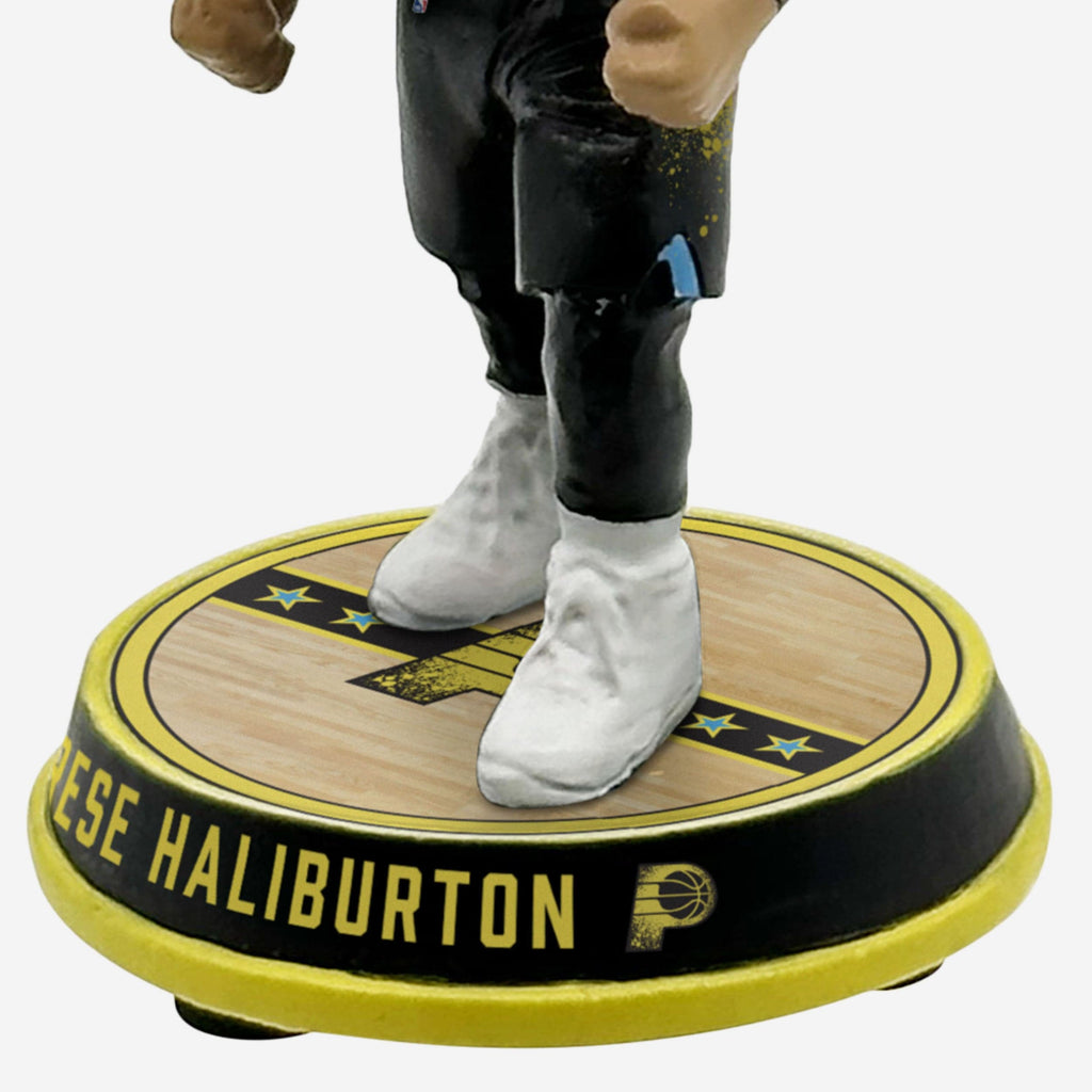 Tyrese Haliburton Indiana Pacers 2024 City Jersey Court Stripe Mini Bi FOCO