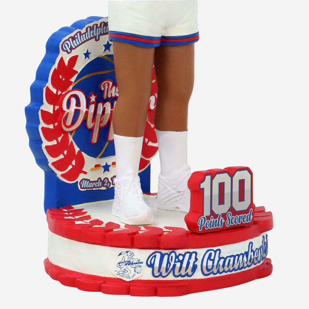 Wilt Chamberlain Philadelphia Warriors 100 Point Game Bobblehead FOCO