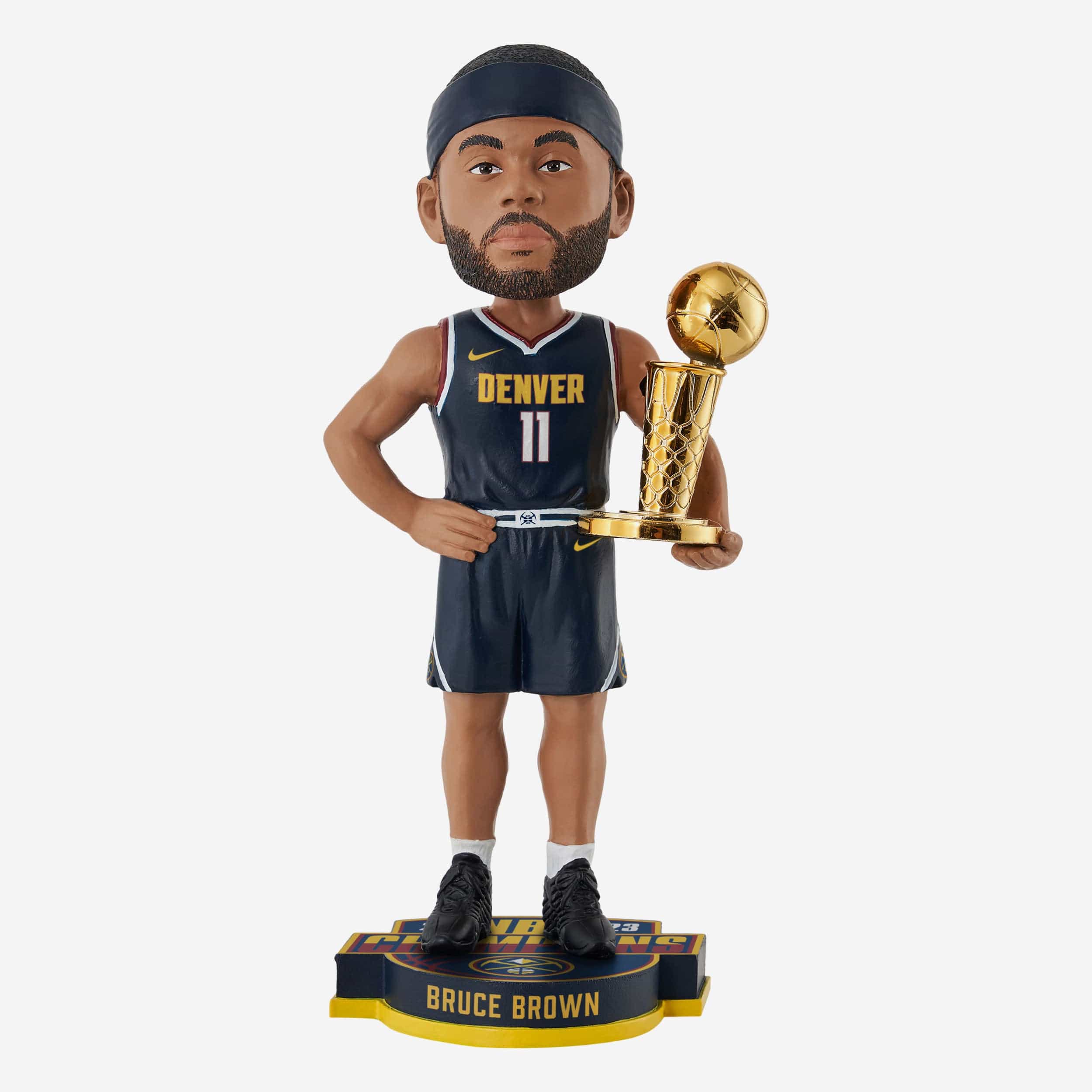 Bruce Brown Denver Nuggets 2023 NBA Champions Bobblehead FOCO