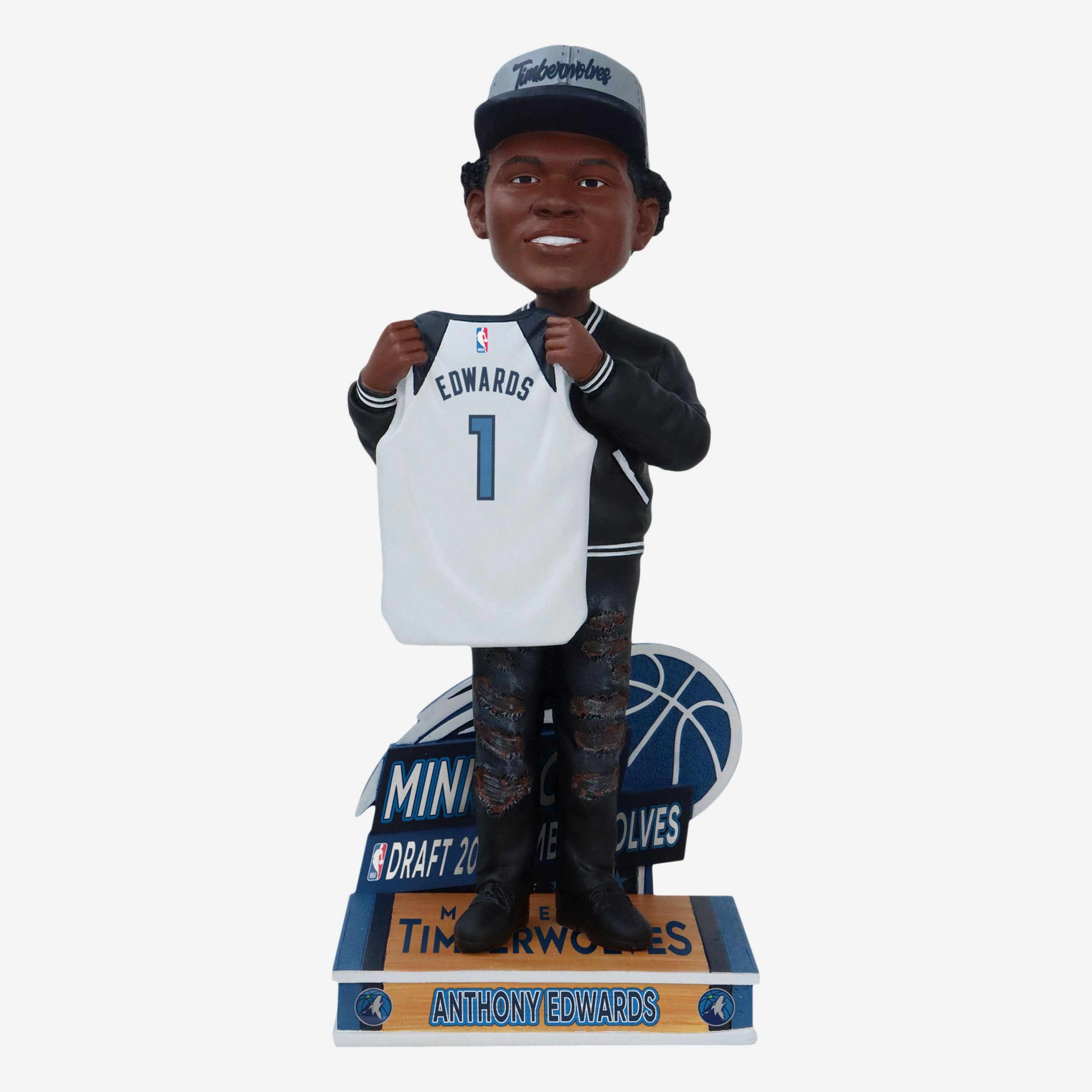 Anthony Edwards Minnesota Timberwolves 2020 Draft Pick Bobblehead FOCO