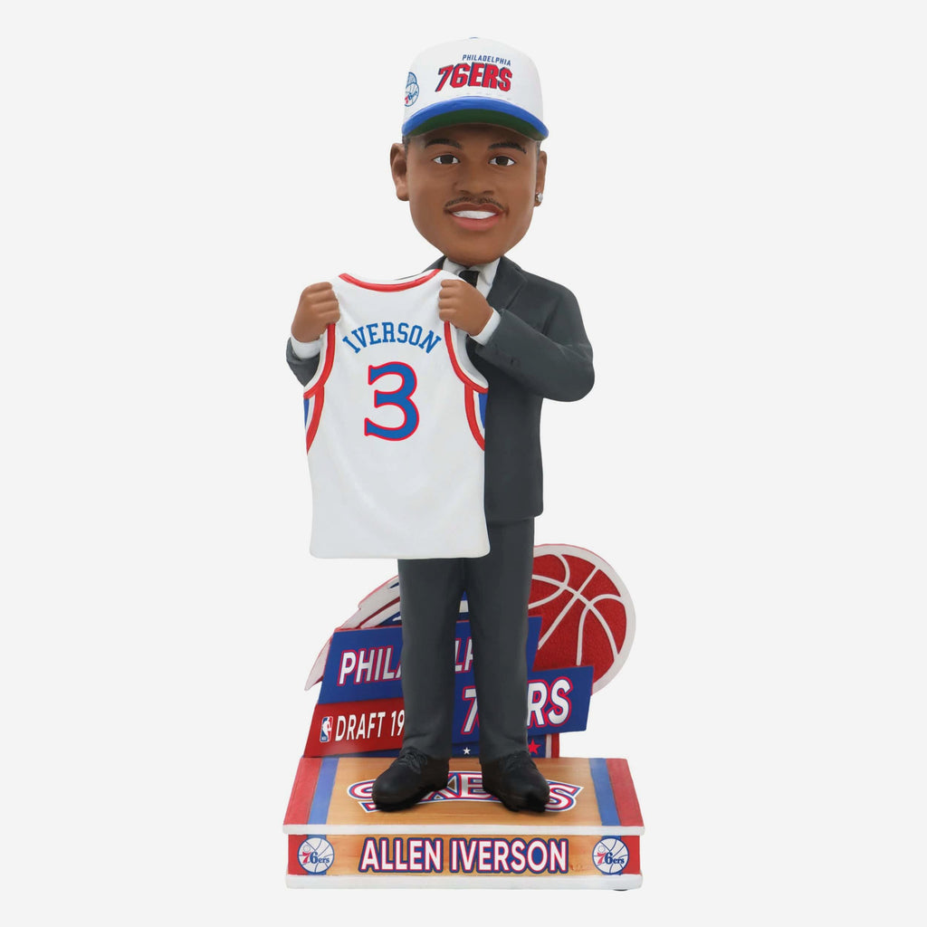 Allen Iverson Philadelphia 76ers 1996 Draft Pick Bobblehead FOCO