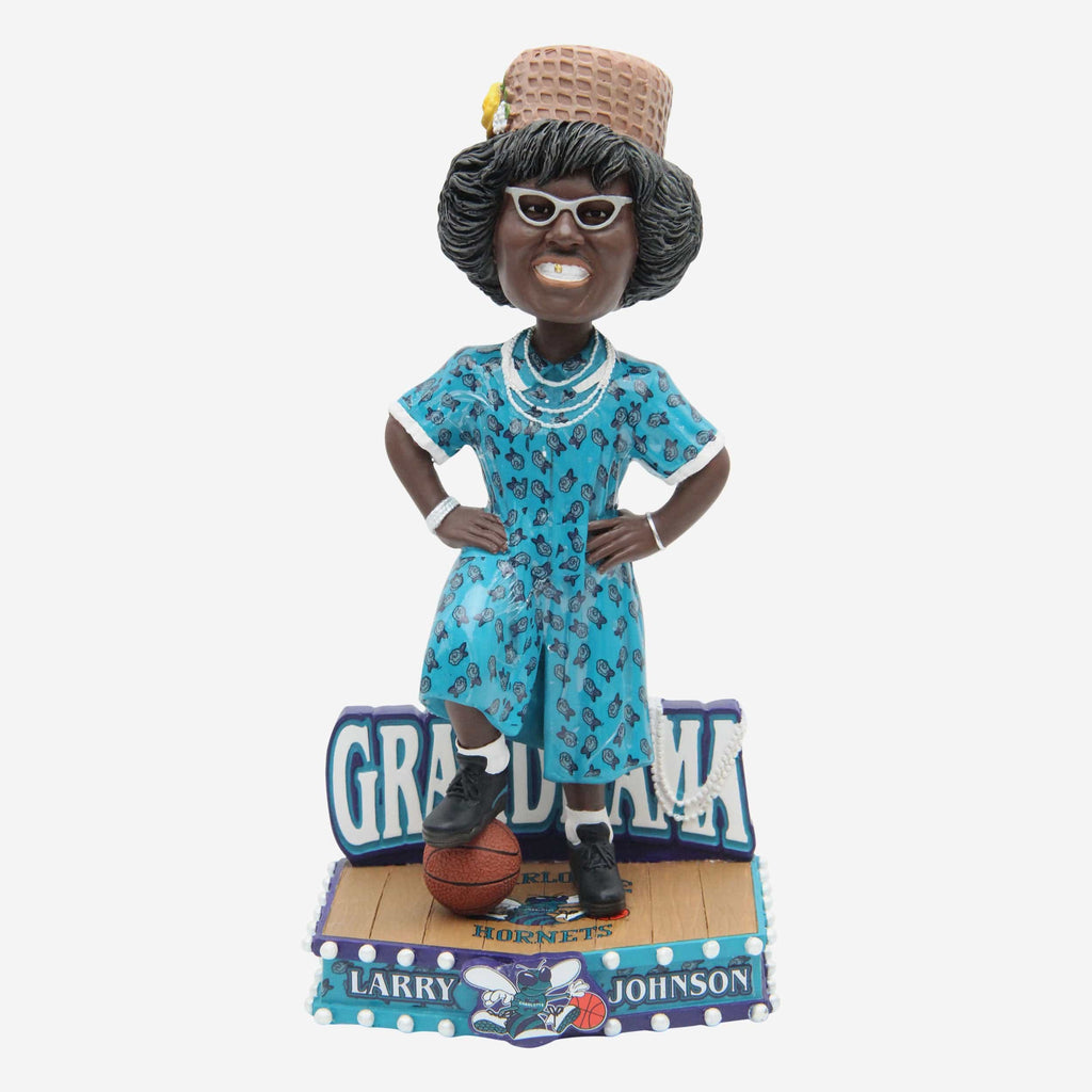 Larry Johnson Charlotte Hornets Grandmama Bobblehead FOCO