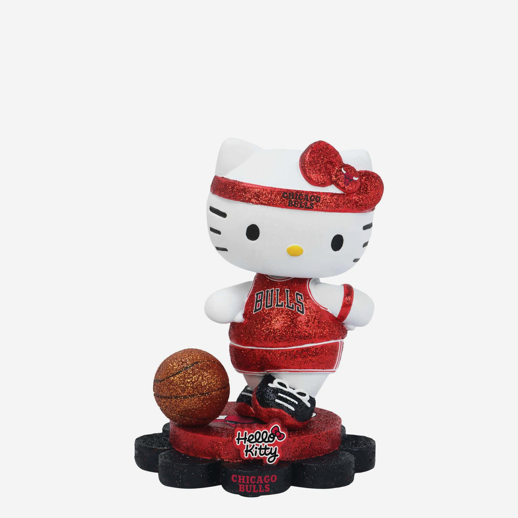 Chicago Bulls Hello Kitty® Glitter Mini Bobblehead FOCO