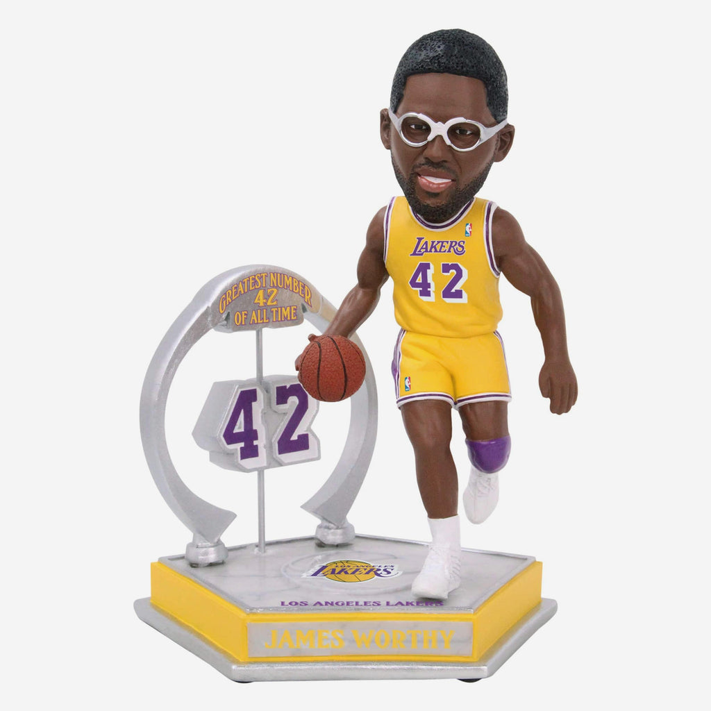 James Worthy Los Angeles Lakers Legendary Number 42 Bobblehead FOCO