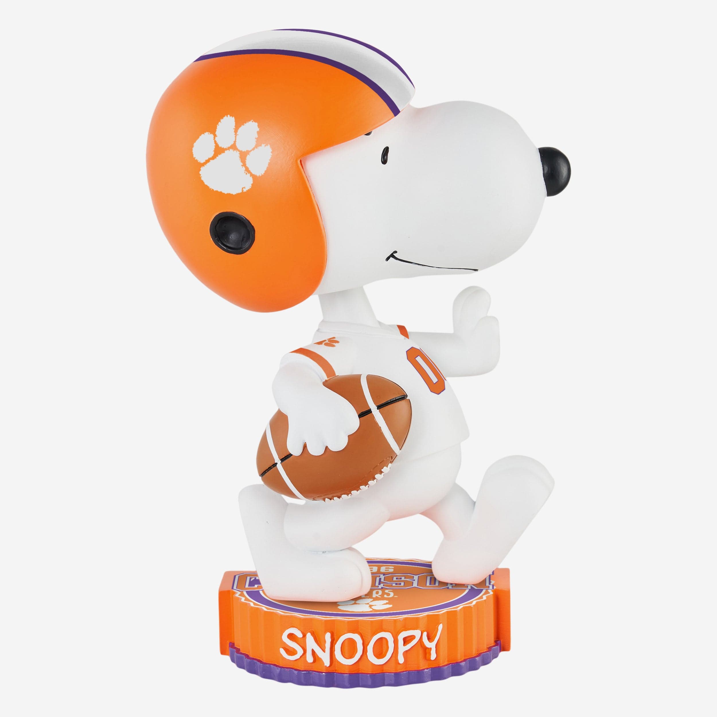 Clemson Tigers Snoopy Peanuts Bighead Bobblehead FOCO