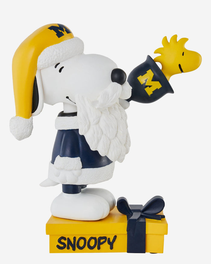 Michigan Wolverines Snoopy & Woodstock Peanuts Christmas Special Bobbl FOCO