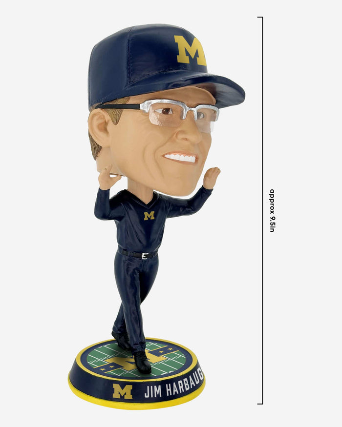 Jim Harbaugh Michigan Wolverines Field Stripe Bighead Bobblehead FOCO