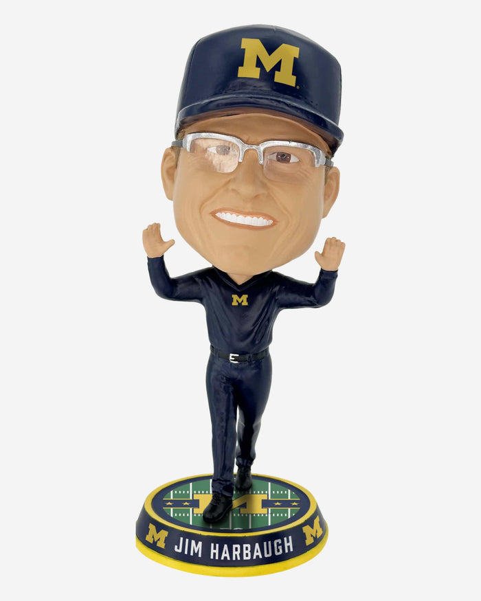 Jim Harbaugh Michigan Wolverines Field Stripe Bighead Bobblehead FOCO