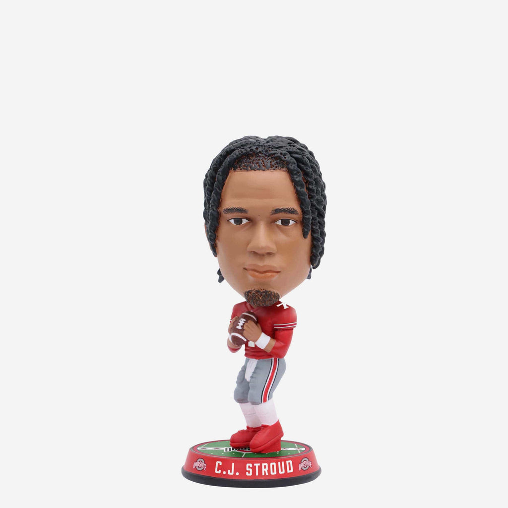 CJ Stroud Ohio State Buckeyes Field Stripe Mini Bighead Bobblehead FOCO