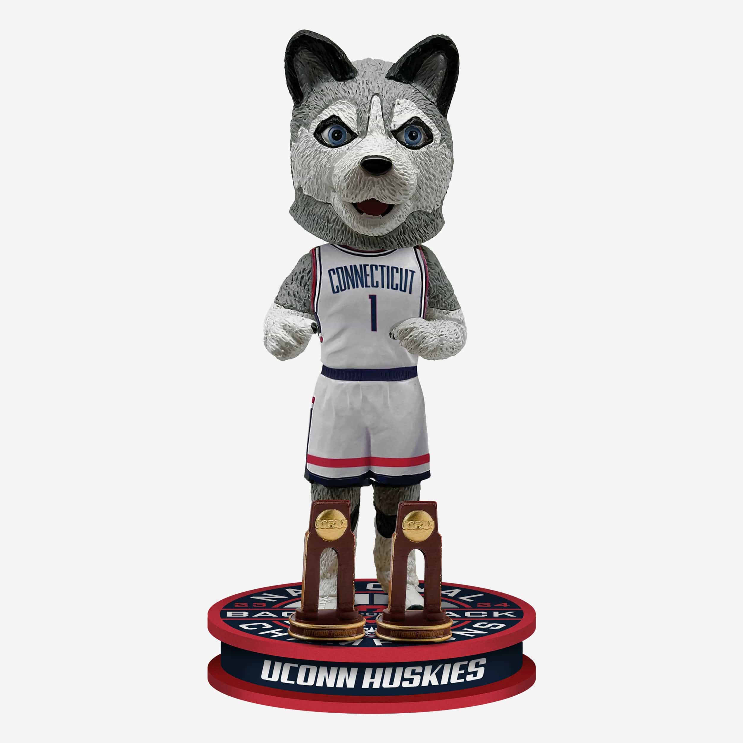 Jonathan the Husky UConn Huskies 2024 Mens Basketball National Champio FOCO