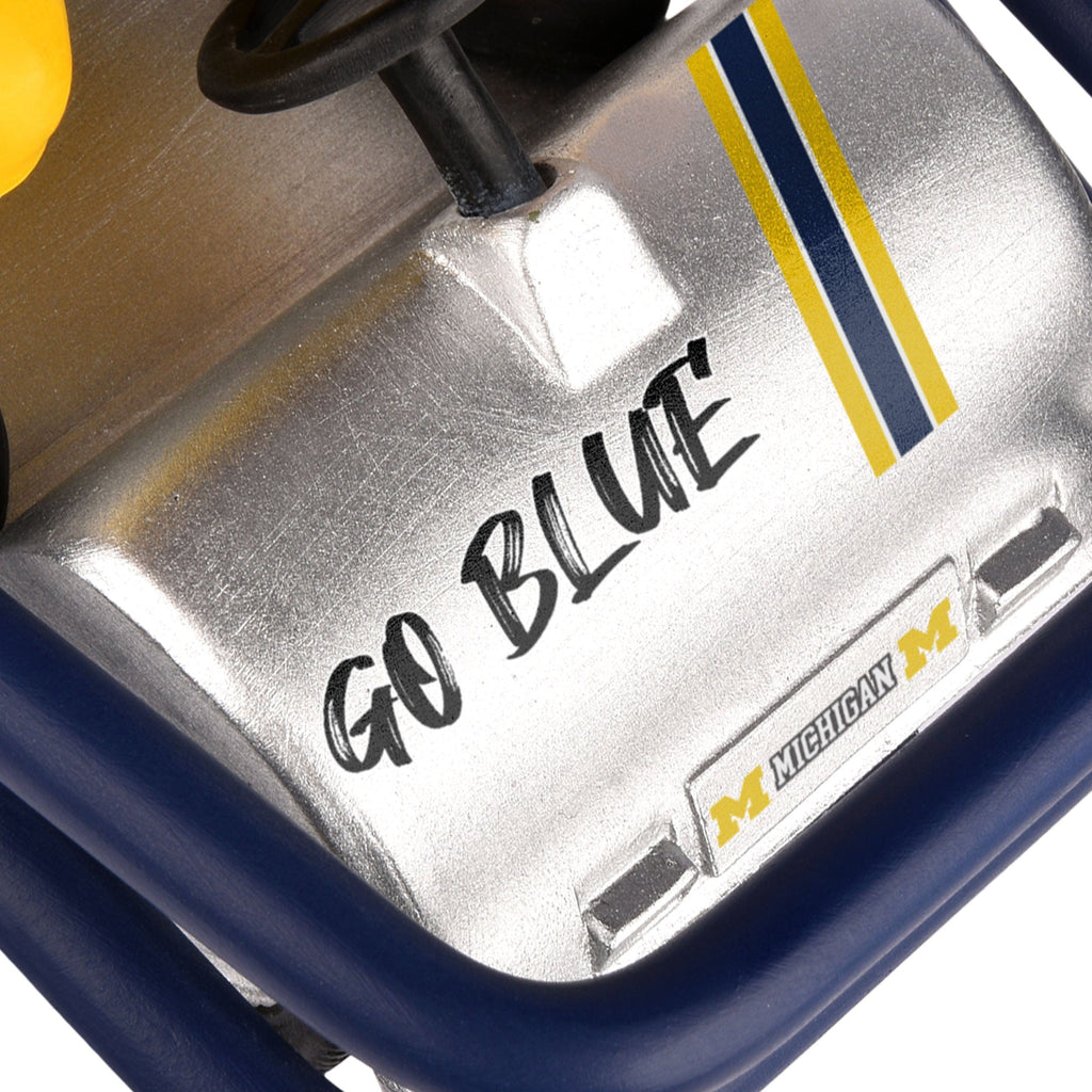 Michigan Wolverines Helmet Cart Mascot Bobblehead FOCO