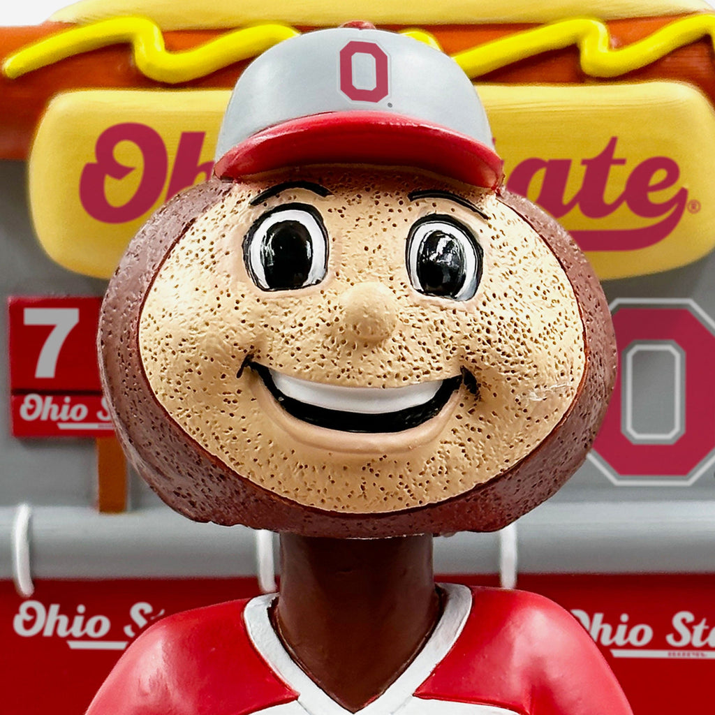 Brutus Buckeye Ohio State Buckeyes Hot Dog Eating Contest Mascot Bobbl FOCO
