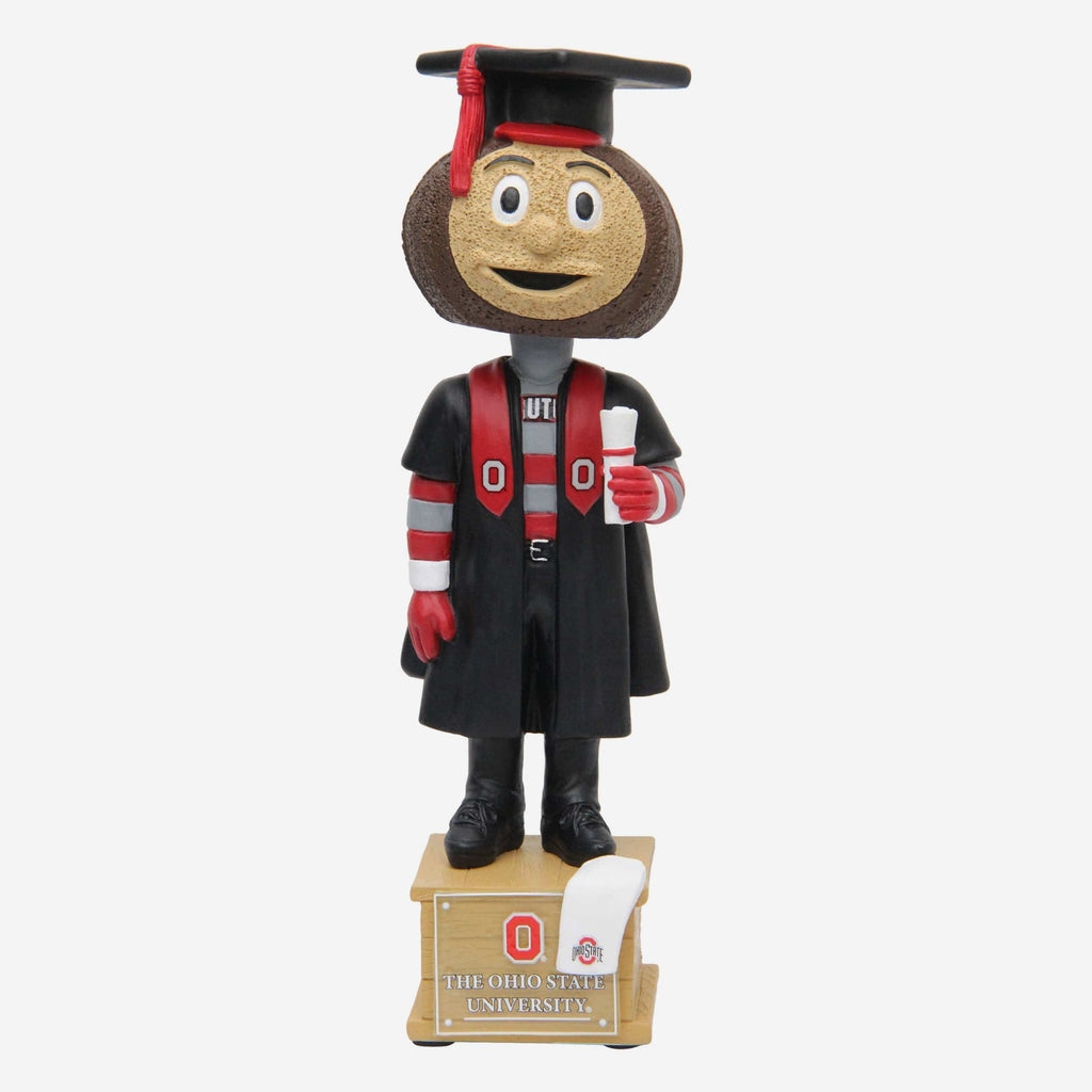 Brutus Buckeye Ohio State Buckeyes Graduation Mascot Bobblehead FOCO