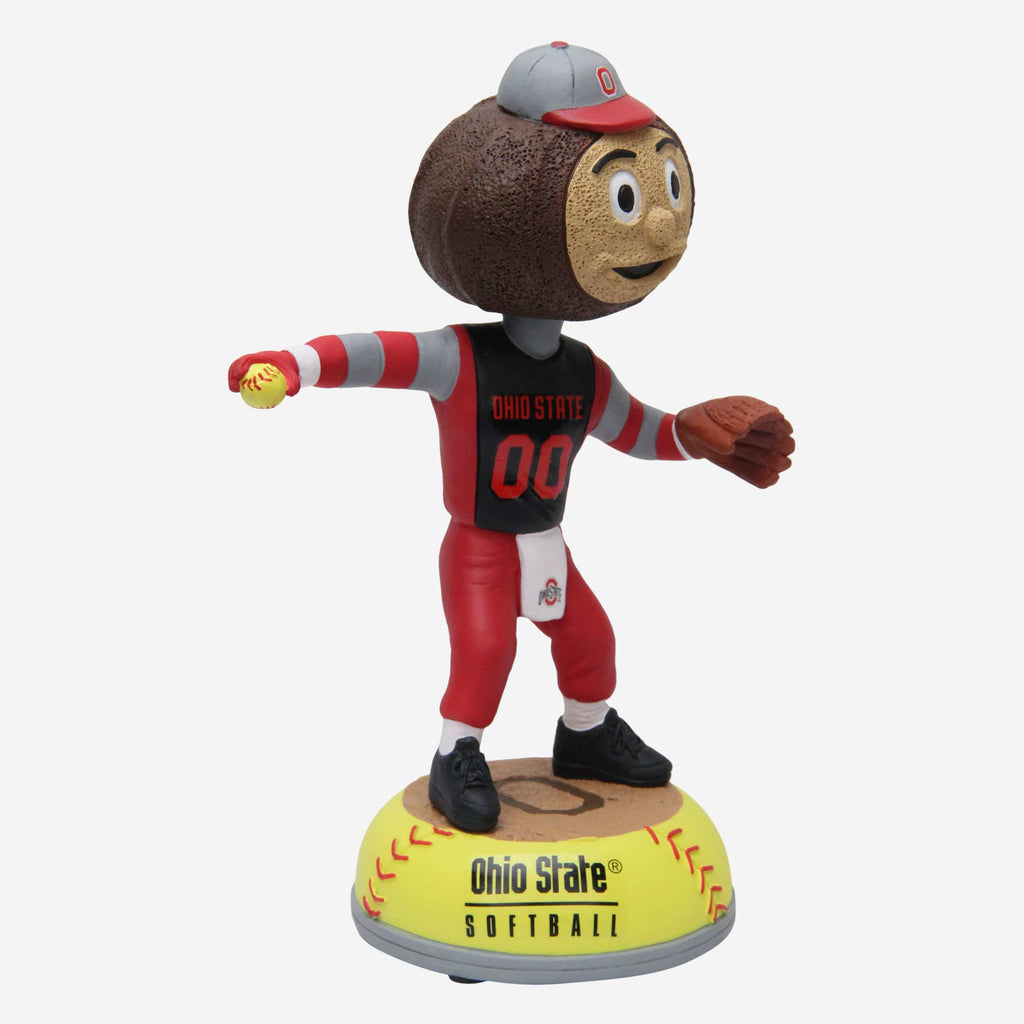 Brutus Buckeye Ohio State Buckeyes Softball Mascot Bobblehead FOCO