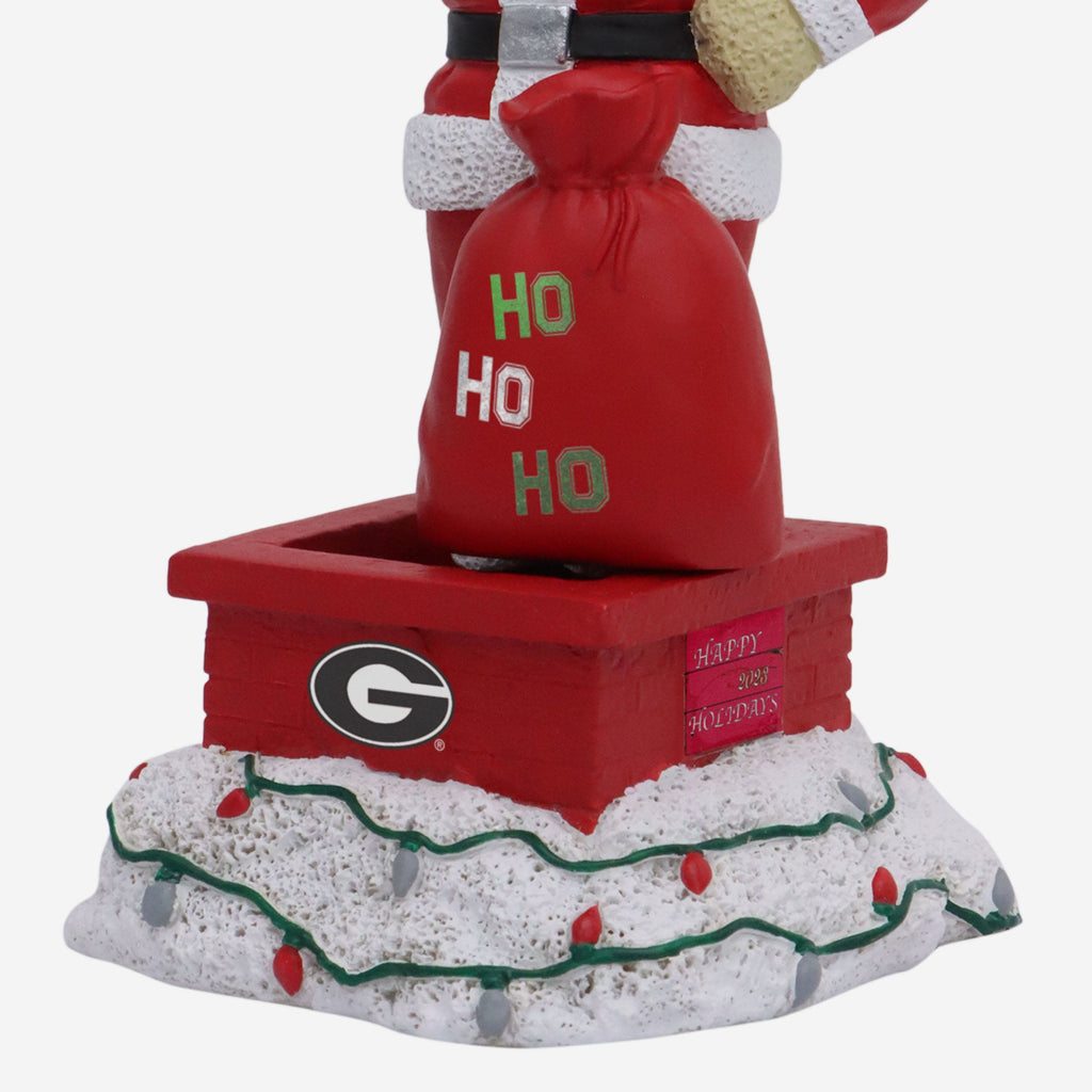 Hairy Dawg Georgia Bulldogs Santa Mascot Bobblehead FOCO