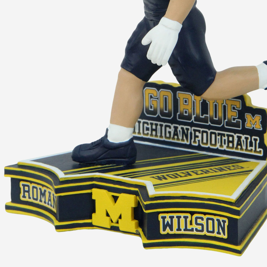 Roman Wilson Michigan Wolverines 2023 Football Blue Uniform Student At FOCO
