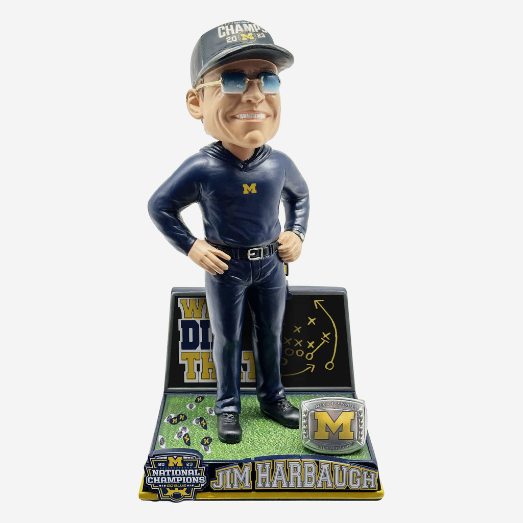 Jim Harbaugh Michigan Wolverines We Did That Bobblehead FOCO