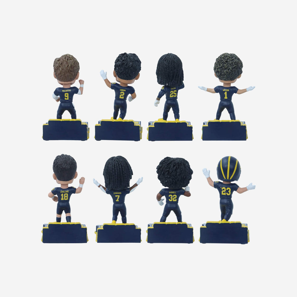 Michigan Wolverines Hail Yes Mini Bobblehead Boxed Set FOCO