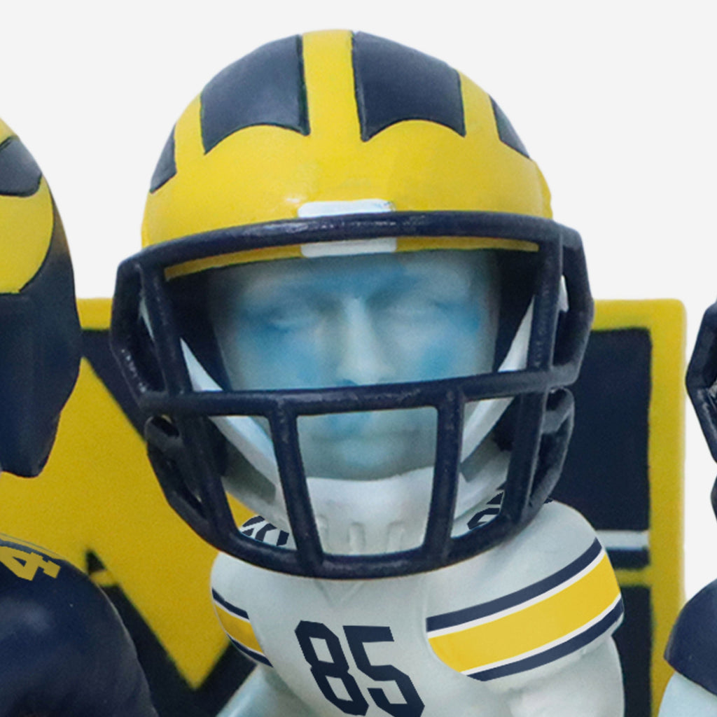 Michigan Wolverines Football Uniform Timeline Mini Bobblehead Scene FOCO