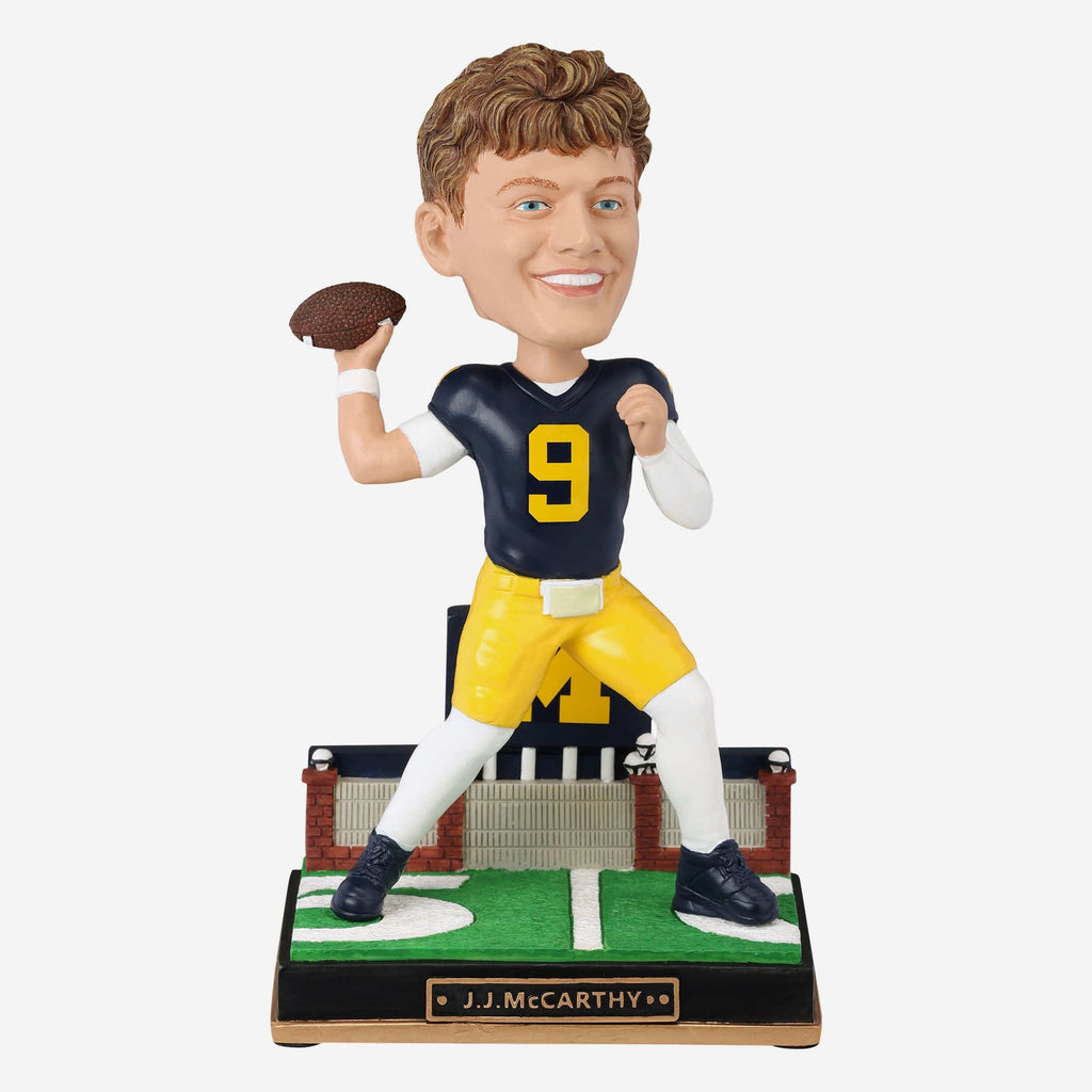 JJ McCarthy Michigan Wolverines Gates Series Bobblehead FOCO