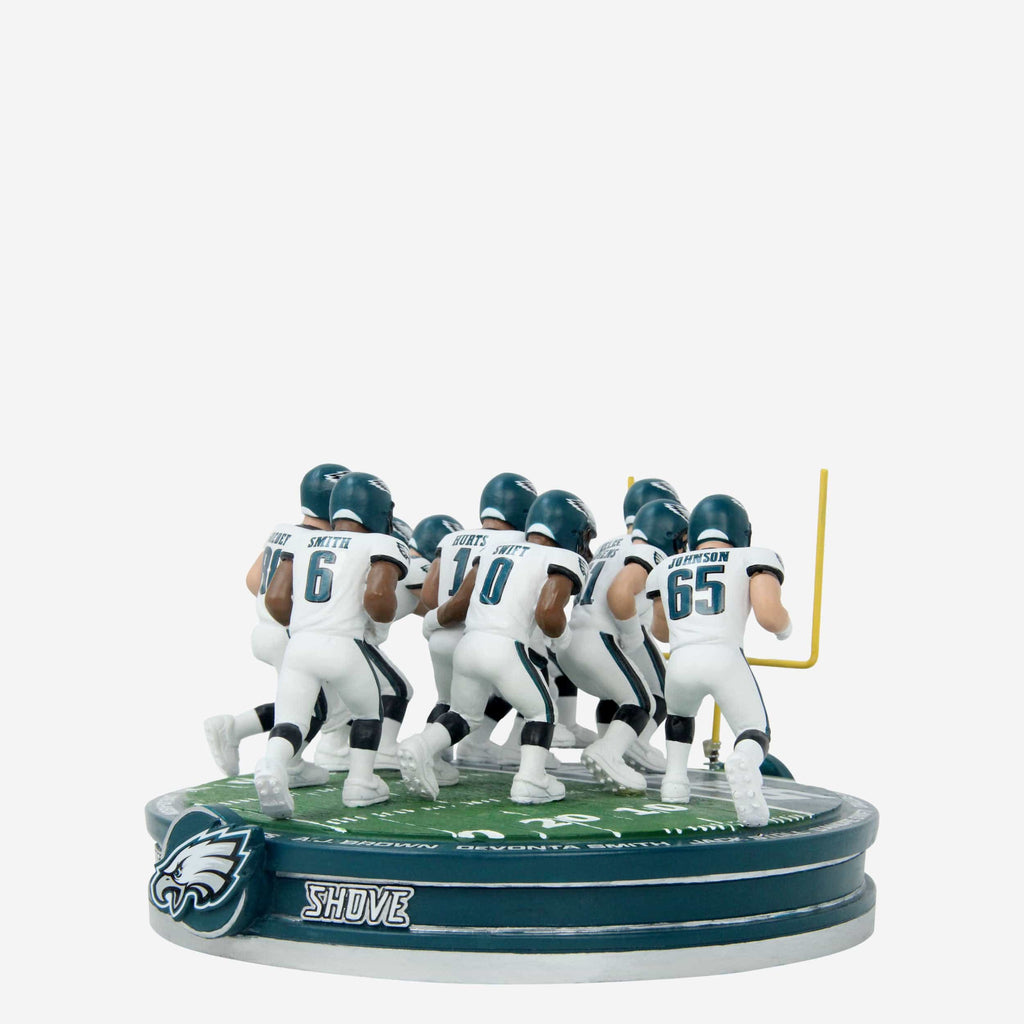 Philadelphia Eagles Brotherly Shove Mini Bobblehead Scene FOCO