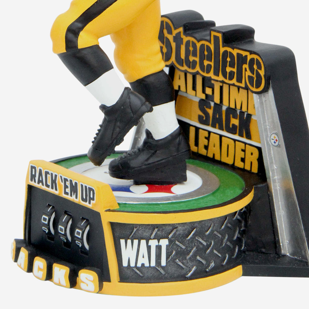 TJ Watt Pittsburgh Steelers Franchise Sack Leader Counter Bobblehead FOCO