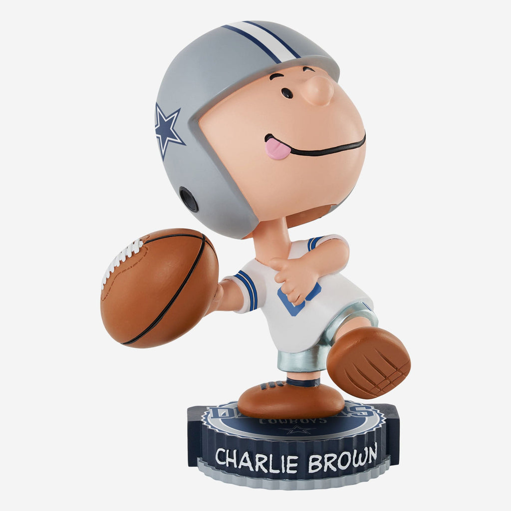 Dallas Cowboys Charlie Brown Peanuts Bighead Bobblehead FOCO