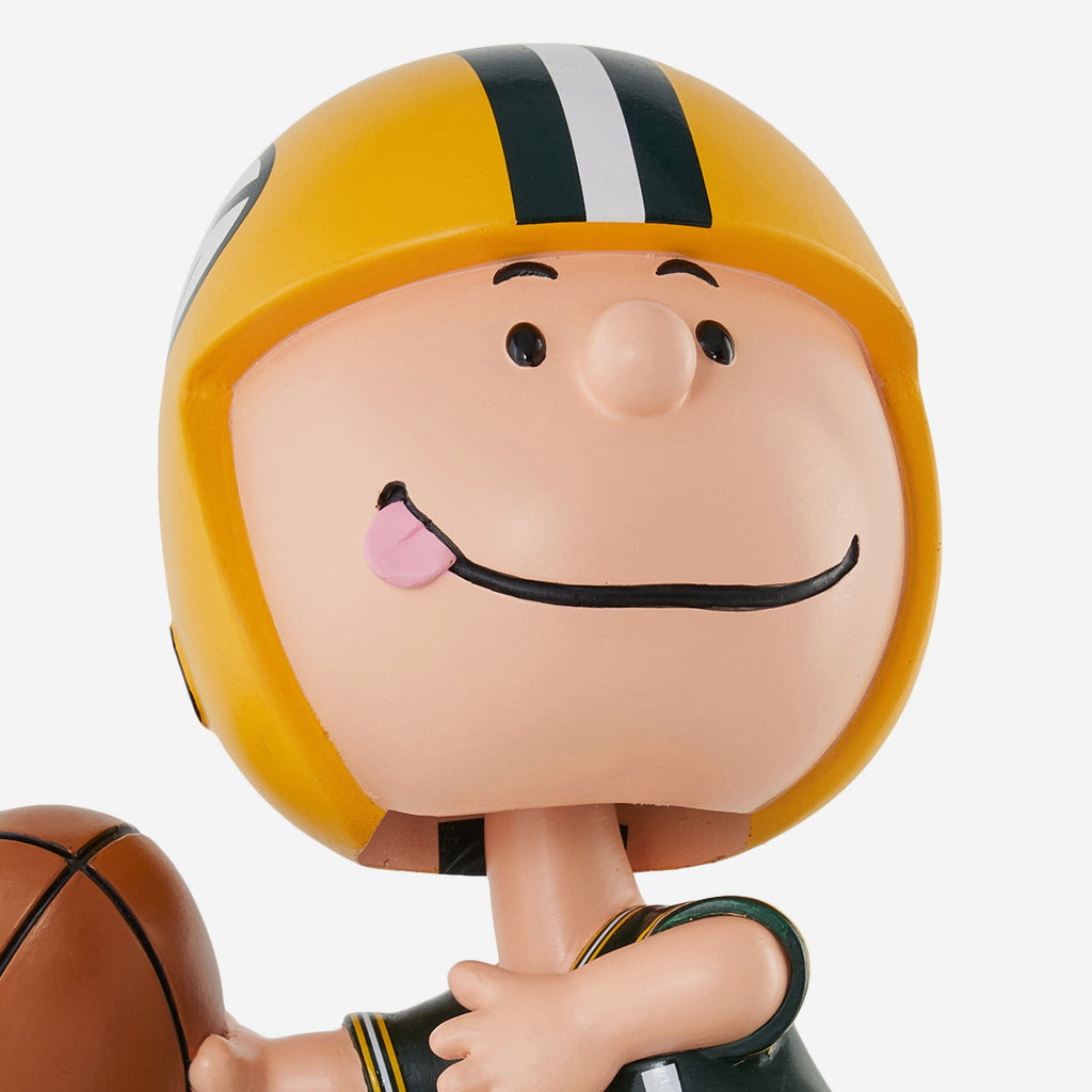 Green Bay Packers Charlie Brown Peanuts Bighead Bobblehead FOCO
