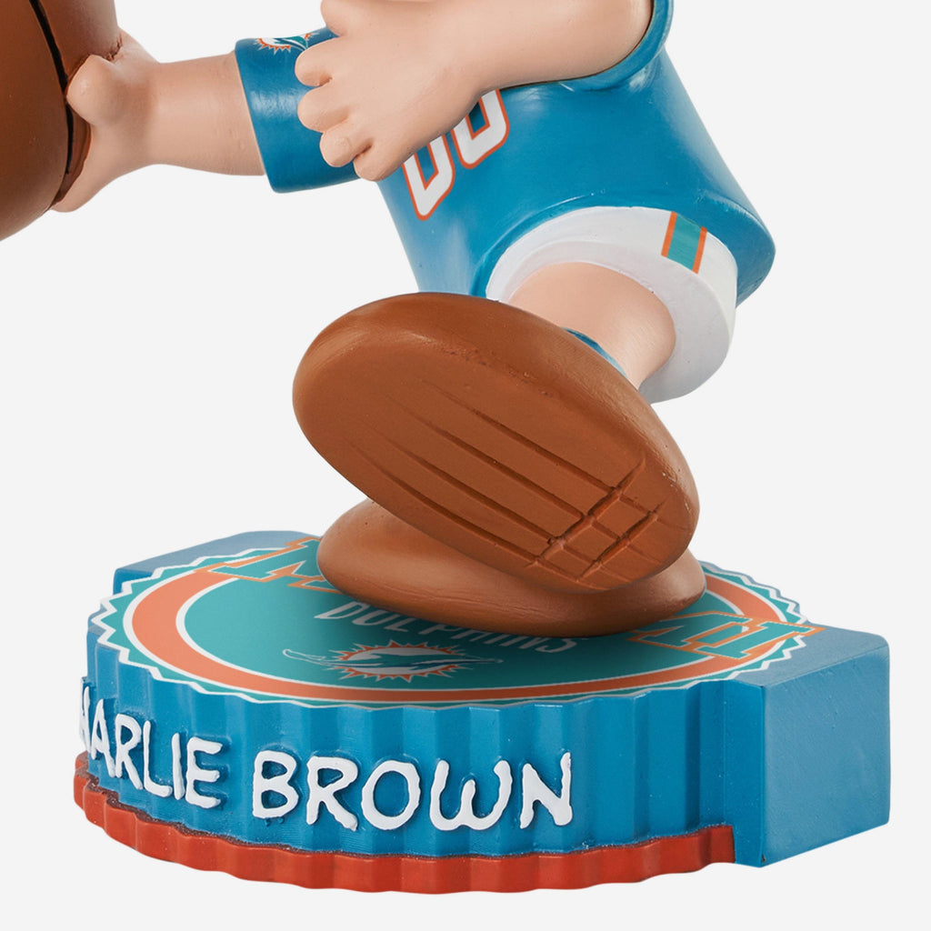 Miami Dolphins Charlie Brown Peanuts Bighead Bobblehead FOCO