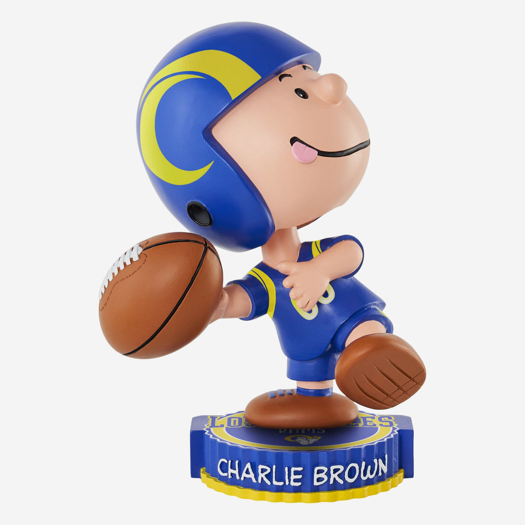 Los Angeles Rams Charlie Brown Peanuts Bighead Bobblehead FOCO