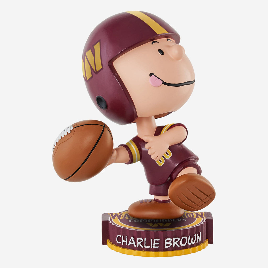 Washington Commanders Charlie Brown Peanuts Bighead Bobblehead FOCO