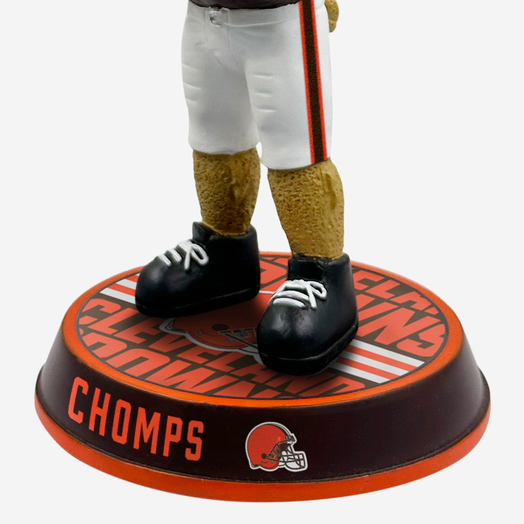 Chomps Cleveland Browns Field Stripe Mascot Bighead Bobblehead FOCO