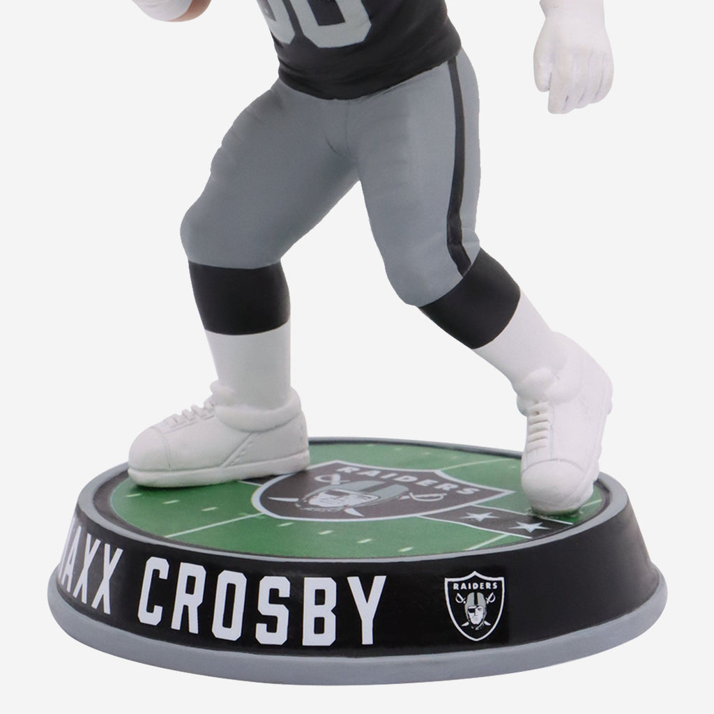 Maxx Crosby Las Vegas Raiders Field Stripe Bighead Bobblehead FOCO