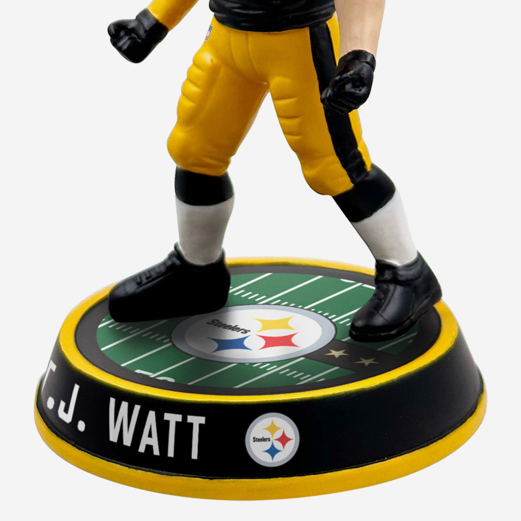 TJ Watt Pittsburgh Steelers Field Stripe Bighead Bobblehead FOCO