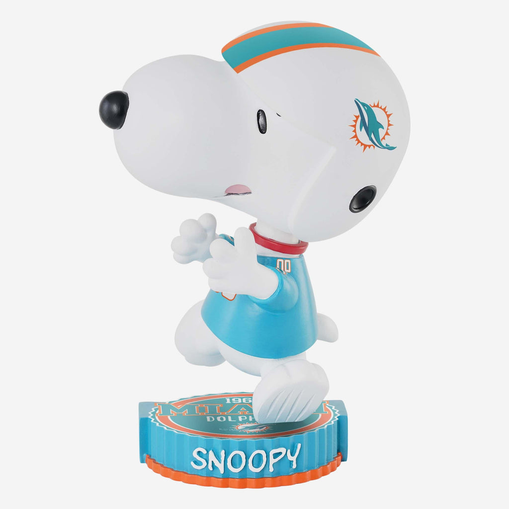 Miami Dolphins Snoopy Peanuts Bighead Bobblehead FOCO