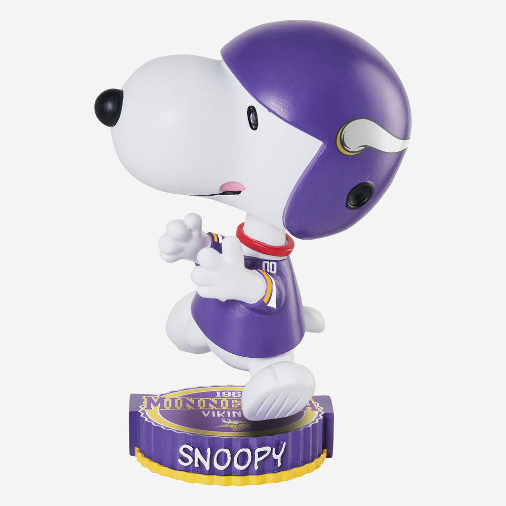 Minnesota Vikings Snoopy Peanuts Bighead Bobblehead FOCO