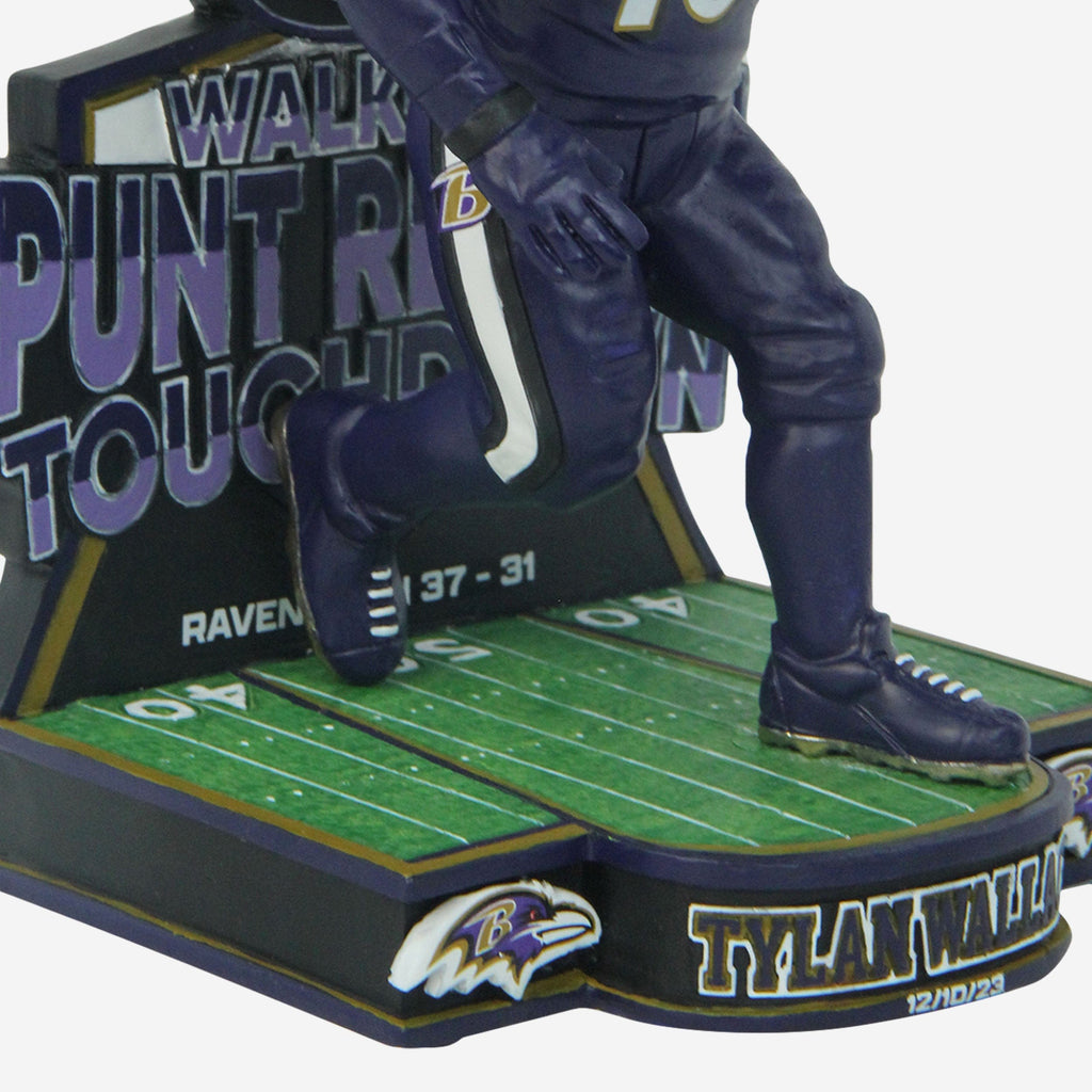 Tylan Wallace Baltimore Ravens Walk-Off Punt Return Touchdown Bobblehe FOCO