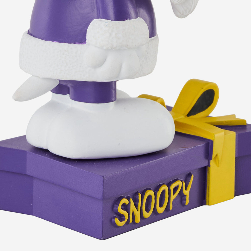 Minnesota Vikings Snoopy & Woodstock Peanuts Christmas Special Bobbleh FOCO