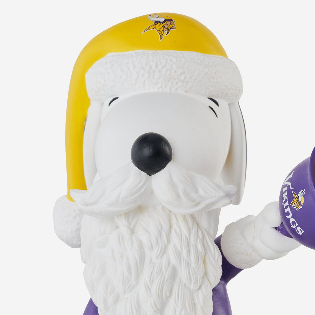 Minnesota Vikings Snoopy & Woodstock Peanuts Christmas Special Bobbleh FOCO