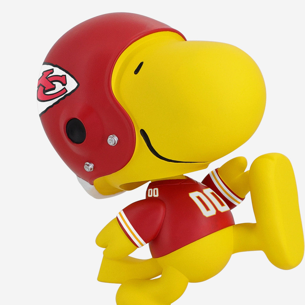 Kansas City Chiefs Woodstock Peanuts Bighead Bobblehead FOCO