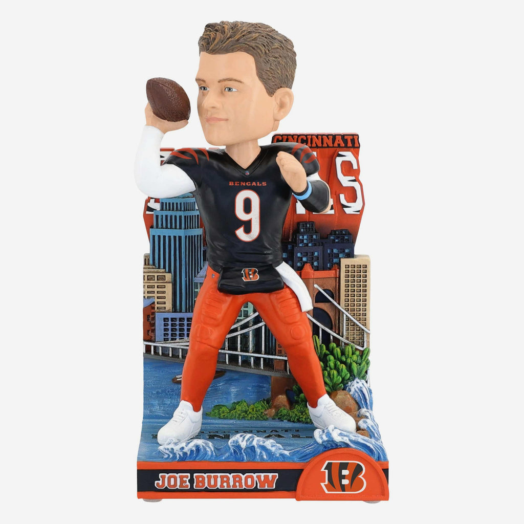 Joe Burrow Cincinnati Bengals The Queen City Bobblehead FOCO