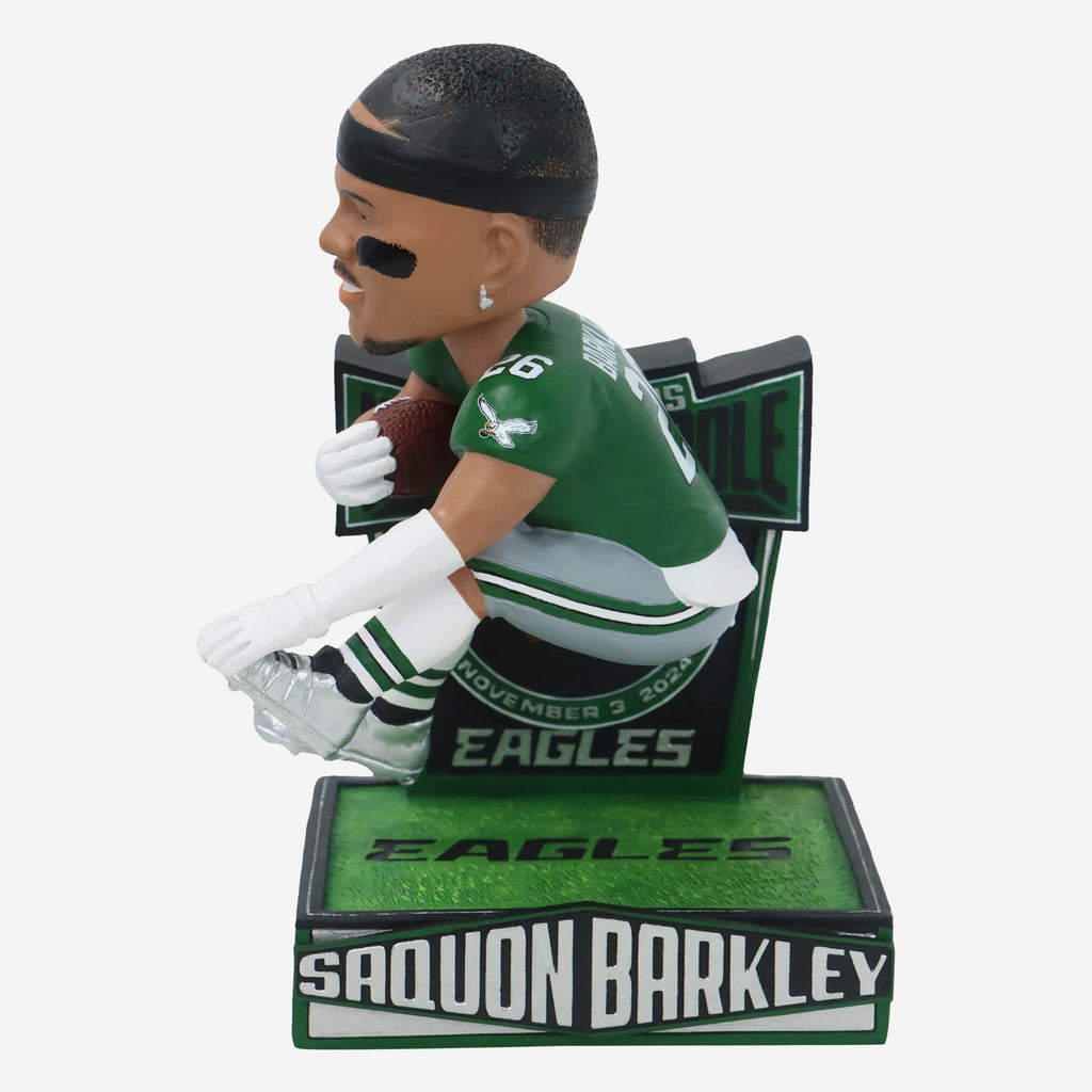 Saquon Barkley Philadelphia Eagles Reverse Hurdle Bobblehead FOCO