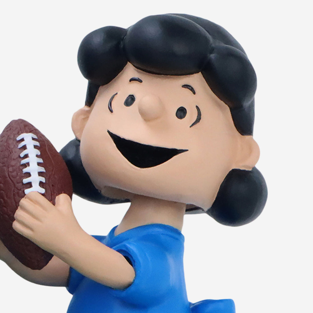Detroit Lions Peanuts Football Kickoff Mini Bobblehead Scene FOCO
